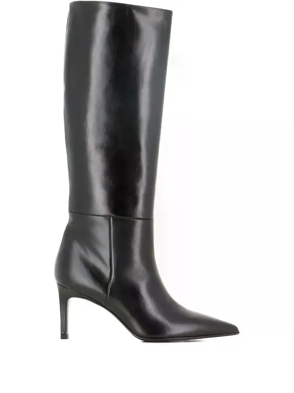 SERGIO LEVANTESI 80mm Pointed-toe Leather Boots