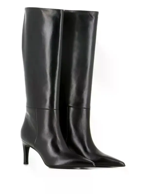 SERGIO LEVANTESI 80mm Pointed-toe Leather Boots