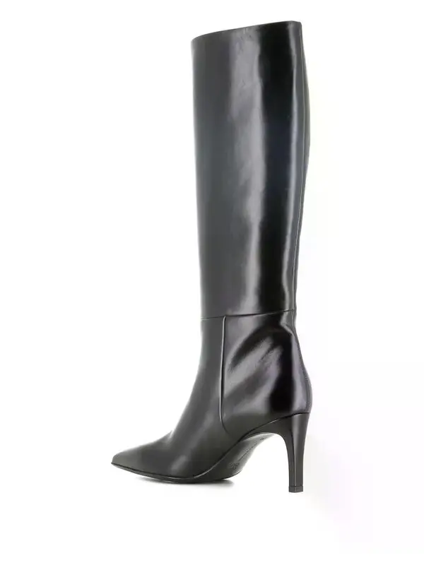 SERGIO LEVANTESI 80mm Pointed-toe Leather Boots