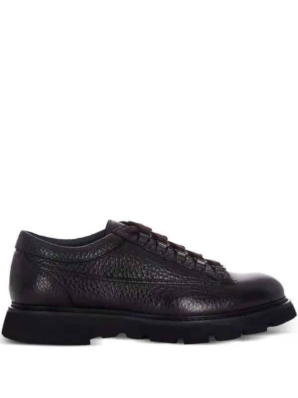 DOUCAL'S Textured Lace-up Shoes - Brown