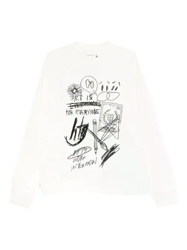 HONOR THE GIFT Graphic-print Crewneck Sweatshirt - White