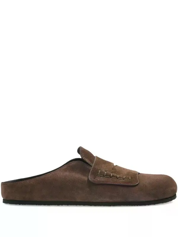 Jacquemus Suede Slippers - Brown