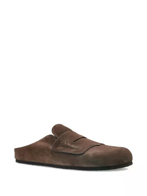 Jacquemus Suede Slippers - Brown