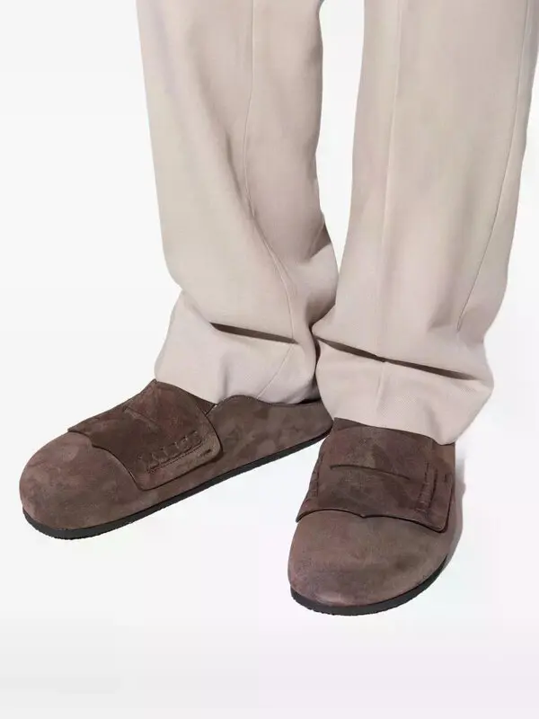 Jacquemus Suede Slippers - Brown