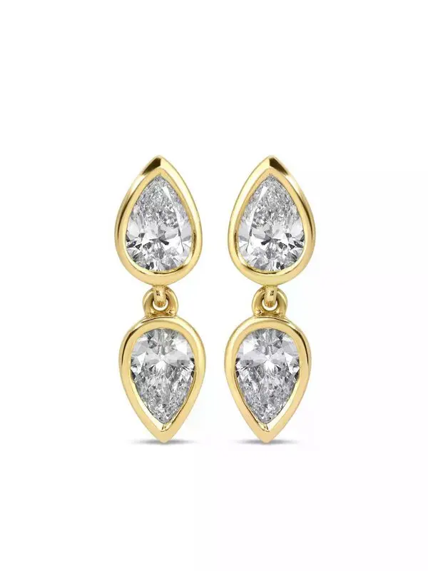 ANITA KO 18k Yellow Elodie Diamond Earrings - Gold