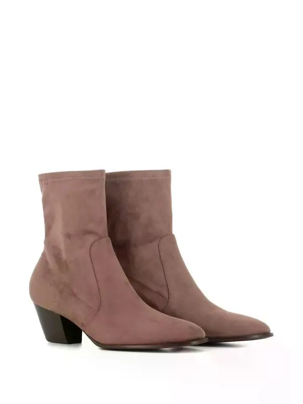 SERGIO LEVANTESI 60mm Pointed-toe Suede Boots