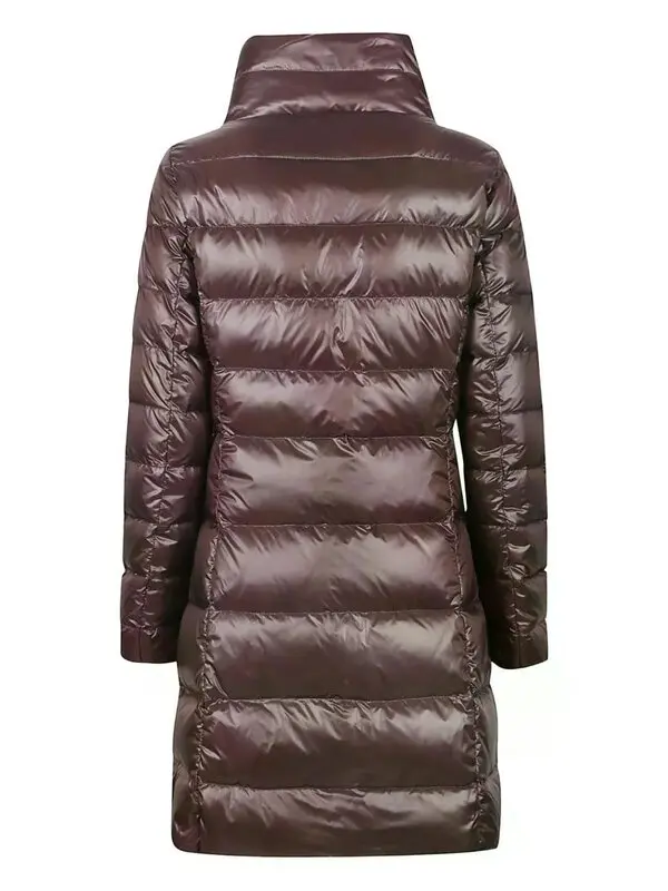 FAY High-neck Quilted Coat - Brown
