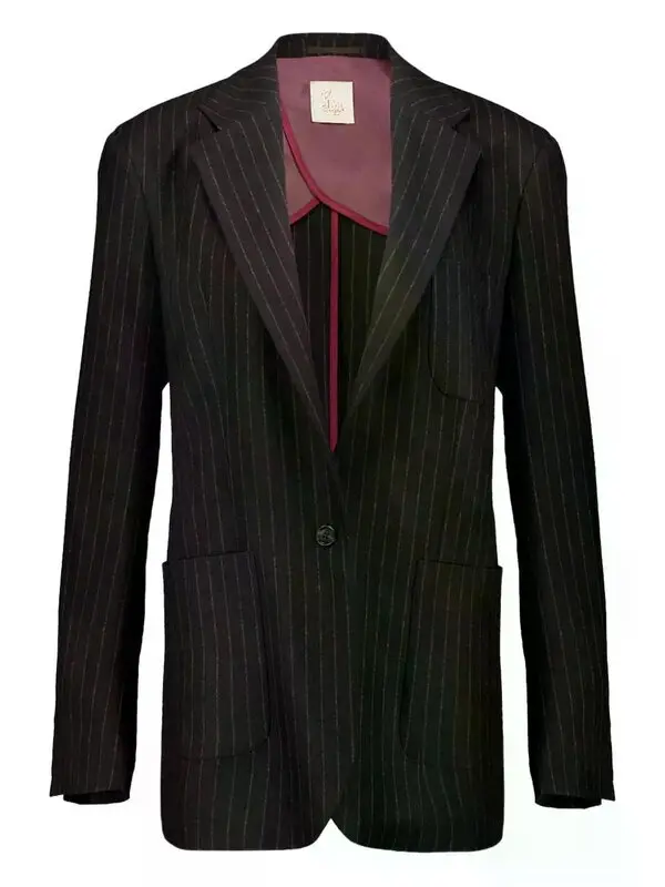 PAULA Pinstripe Tailored Blazer