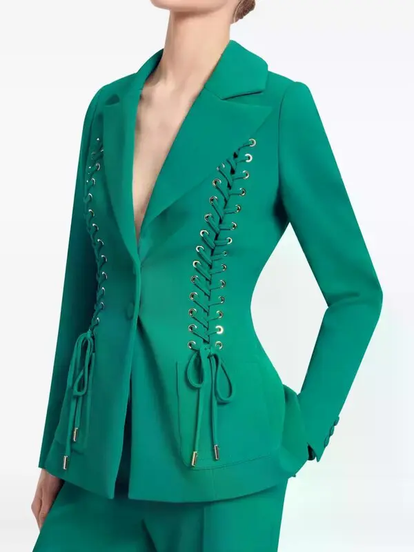 Elie Saab Lace-up Blazer