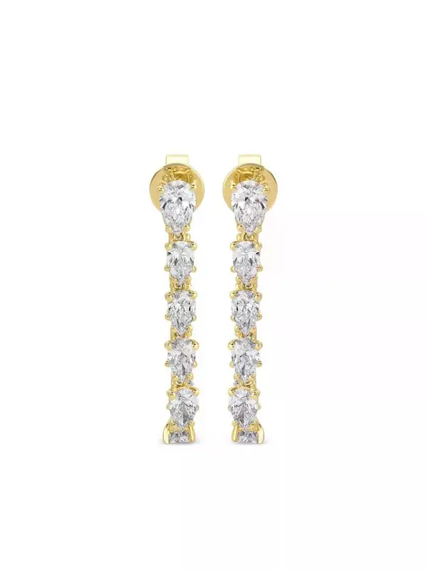 ANITA KO 18k Yellow Caro Diamond Drop Earrings - Gold