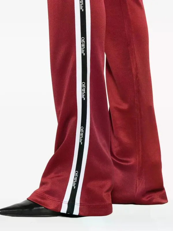 Off-White Logo-detailing Striped Track Pants - Red