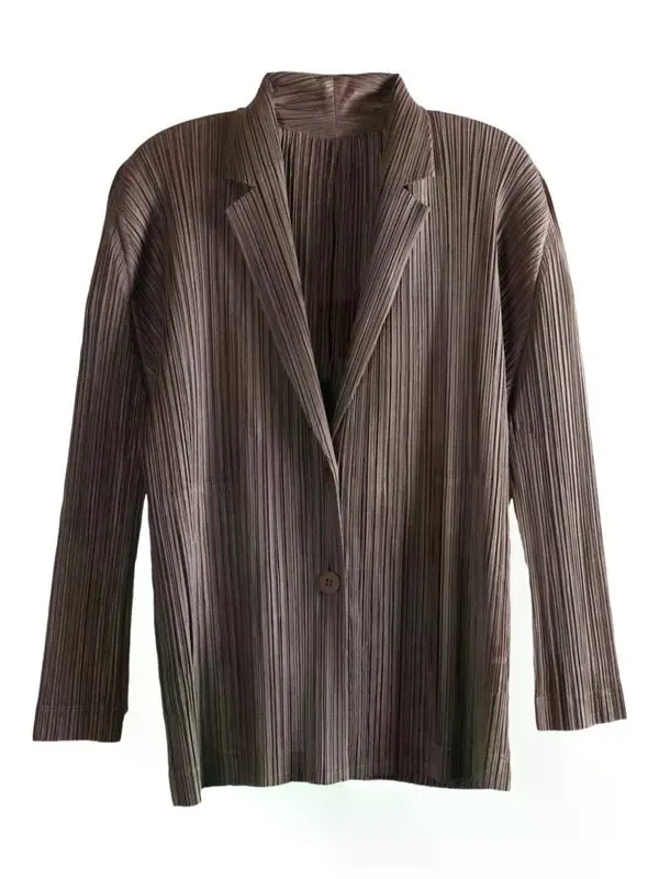 Issey Miyake Buttoned Pleated Jacket