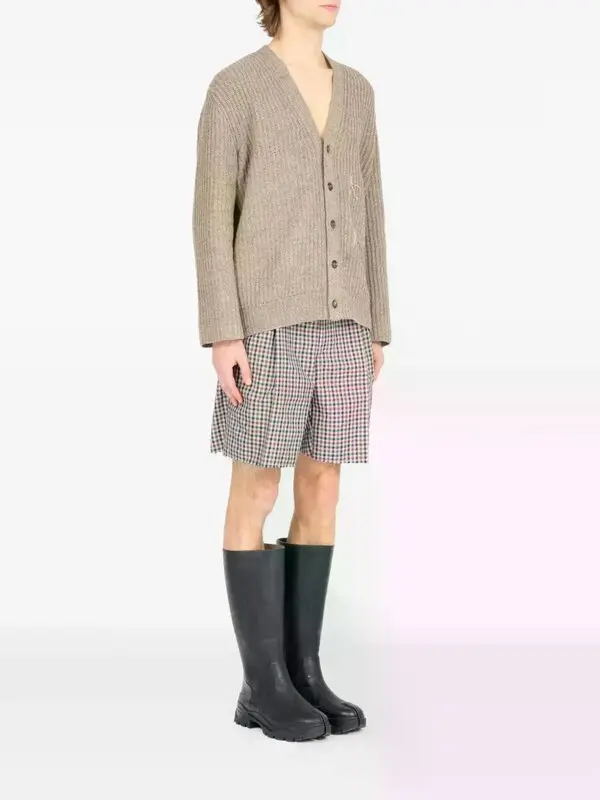 MAISON MARGIELA Button-up Textured Cardigan - Neutrals
