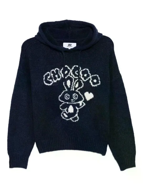 CHOCOOLATE Graphic-print Hoodie - Blue