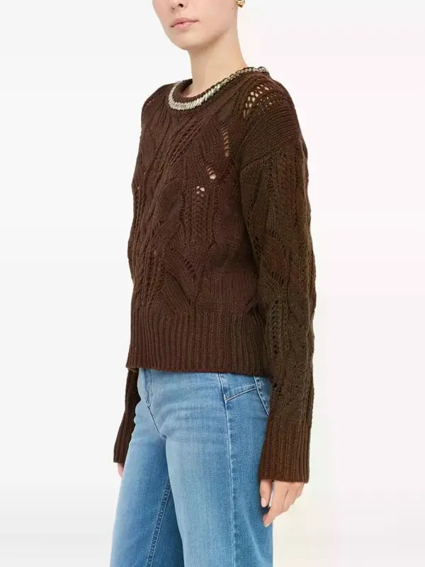 Liu Jo Openwork Knit Sweater