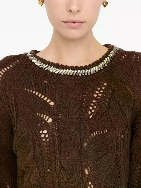 Liu Jo Openwork Knit Sweater
