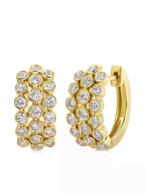 ANITA KO 18k Yellow Diamond Huggie Earrings - Gold