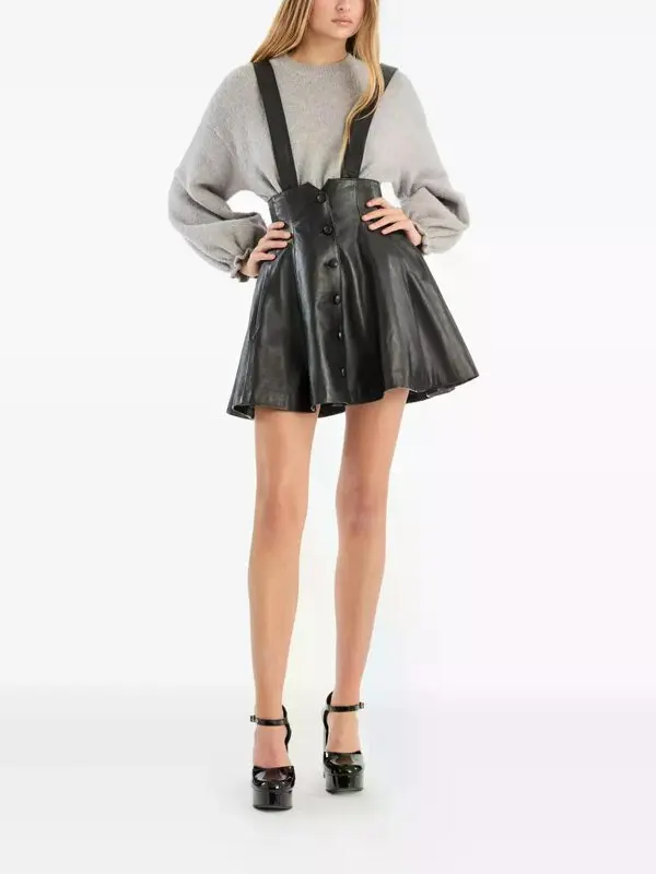ROTATE BY BIRGER CHRISTENSEN Leather Mini Skirt