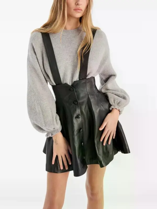 ROTATE BY BIRGER CHRISTENSEN Leather Mini Skirt