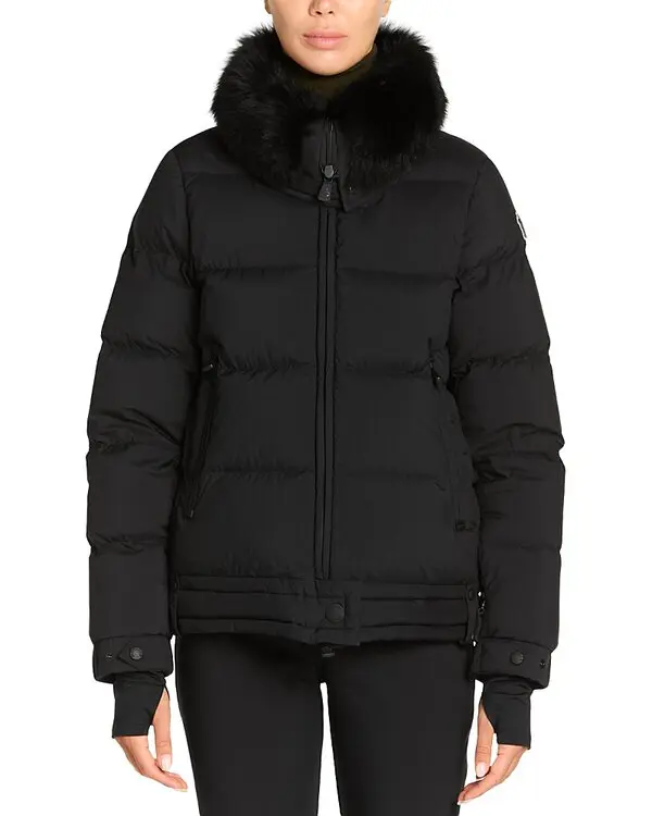 Moncler Arabba Shearling Trim Puffer Jacket