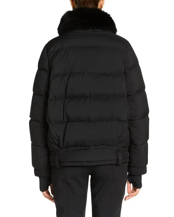 Moncler Arabba Shearling Trim Puffer Jacket
