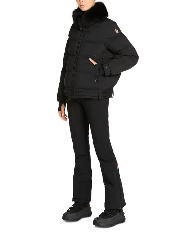 Moncler Arabba Shearling Trim Puffer Jacket
