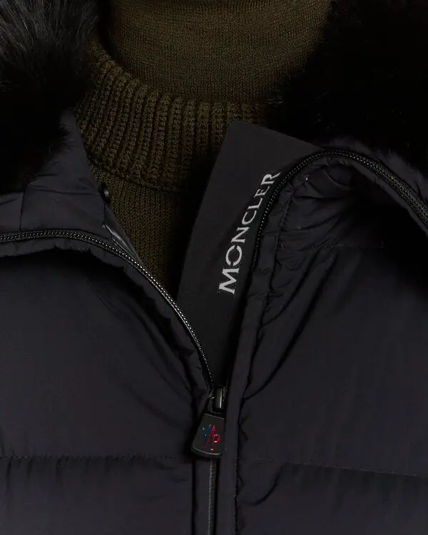 Moncler Arabba Shearling Trim Puffer Jacket