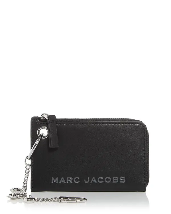 Marc Jacobs The Coin Charm Leather Case - Black