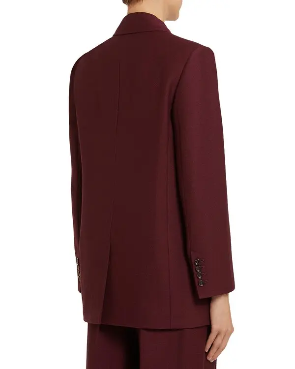 Marella Double Breasted Blazer - Bordeaux