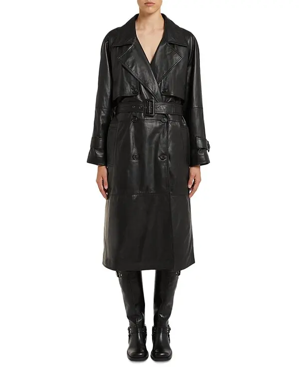 Marella Firstclass Leather Trench Coat