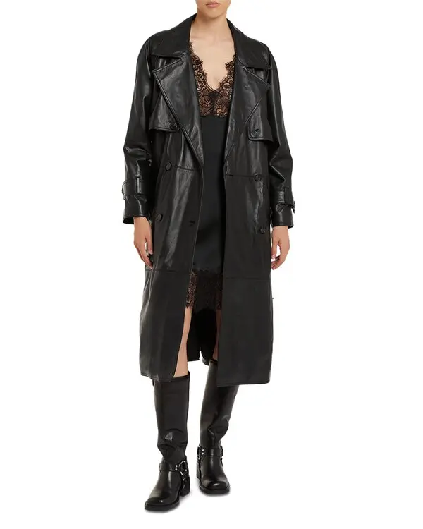 Marella Firstclass Leather Trench Coat