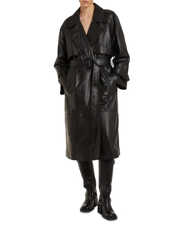 Marella Firstclass Leather Trench Coat