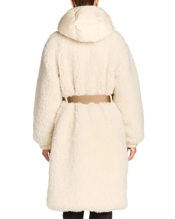 Moncler Blavet Long Coat - White