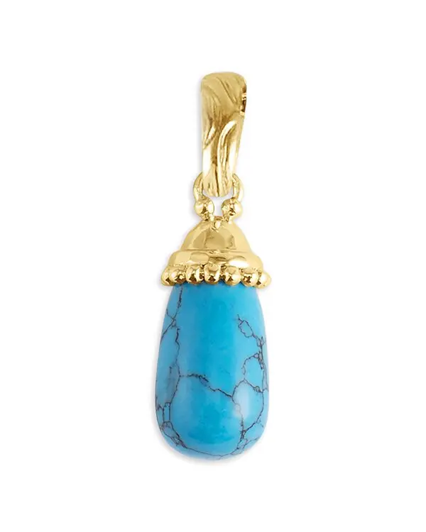 ANABEL ARAM Milos Small Turquoise Charm - Blue