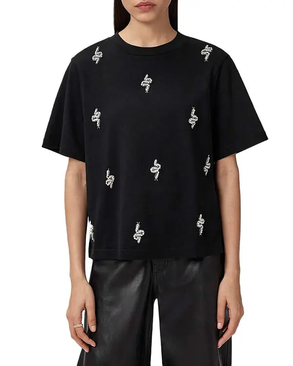 ALLSAINTS Rhea Lisa Embellished Tee