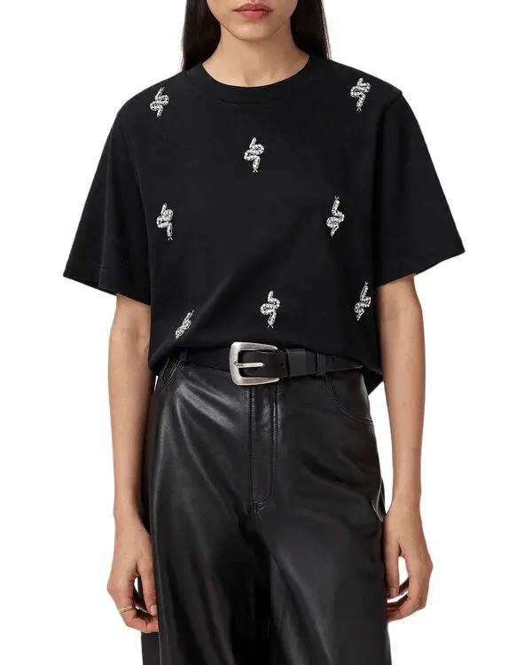 ALLSAINTS Rhea Lisa Embellished Tee