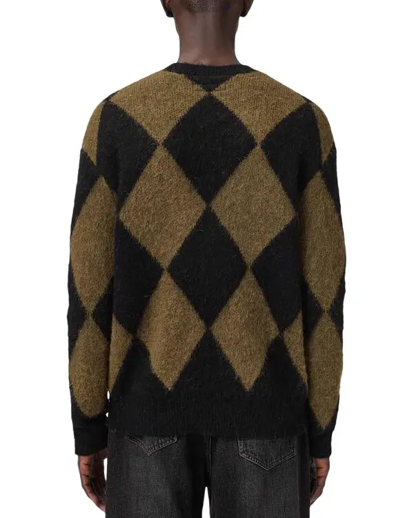 ALLSAINTS Bower Crewneck Sweater - Black/brown