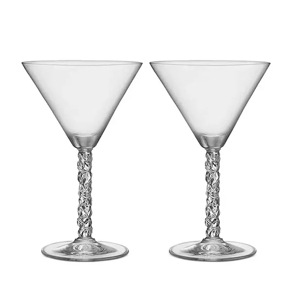 ORREFORS Carat Martini Glass, Set Of 2 - Clear