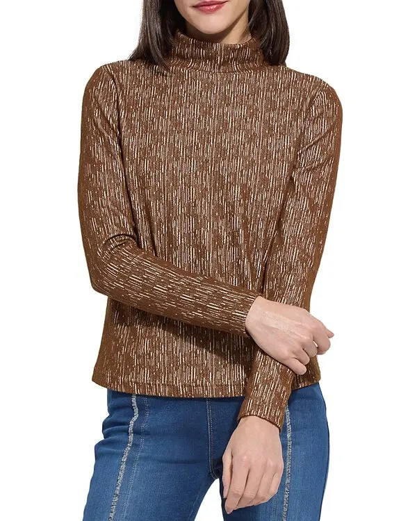 Lyssé Carter Textured Turtleneck Top
