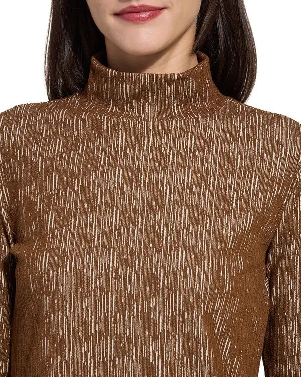 Lyssé Carter Textured Turtleneck Top