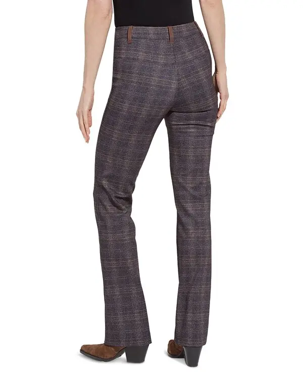 Lyssé Pintuck Plaid Ponte Trousers