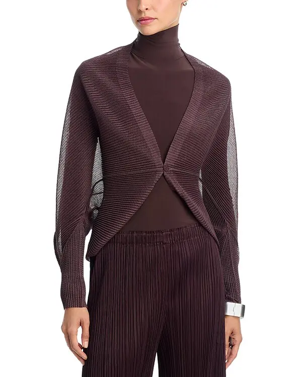 Issey Miyake Tatami One Button Cardigan
