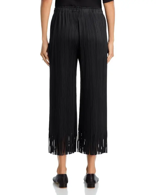 Issey Miyake Fringe Trim Wave Pants