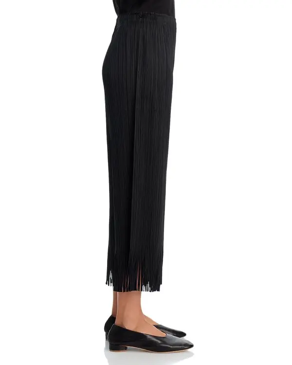 Issey Miyake Fringe Trim Wave Pants