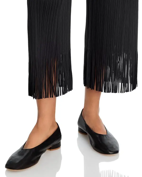 Issey Miyake Fringe Trim Wave Pants