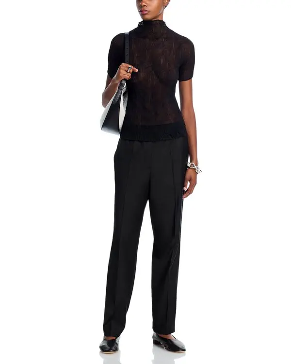 Issey Miyake Chiffon Twist Top - Black | Editorialist