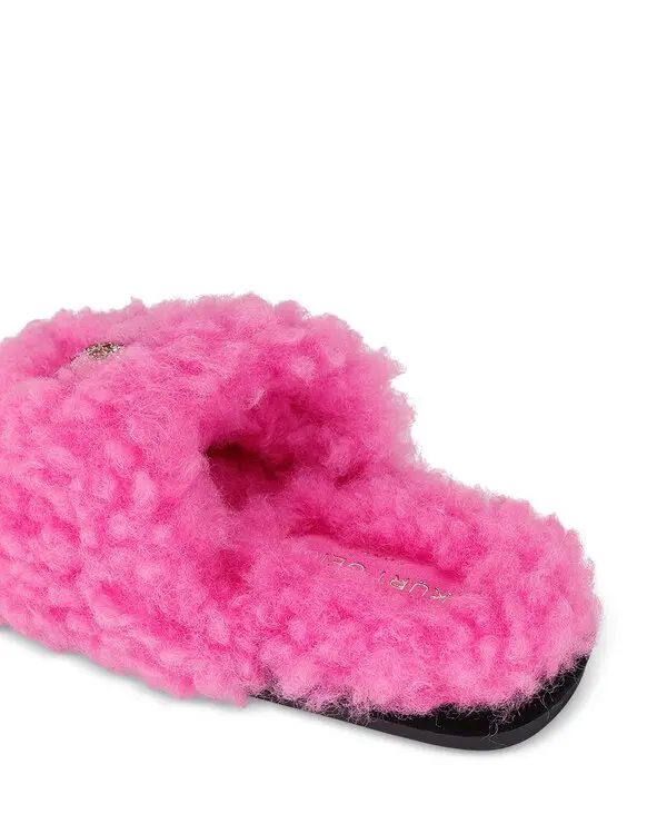 Kurt Geiger Faux Fur Kensington Slippers