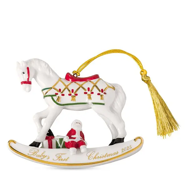 VILLEROY & BOCH Christmas Classics Annual Rocking Horse Ornament 2025 - Multi