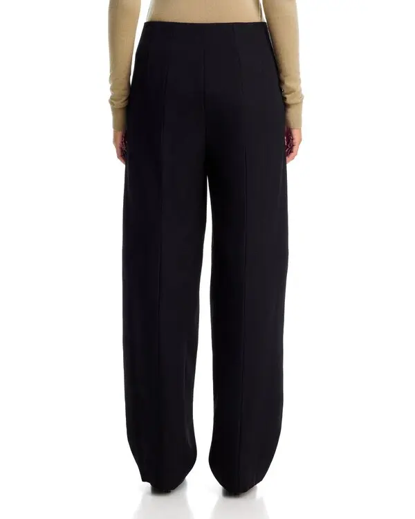 Victoria Beckham Wool Sculptural Leg Trousers