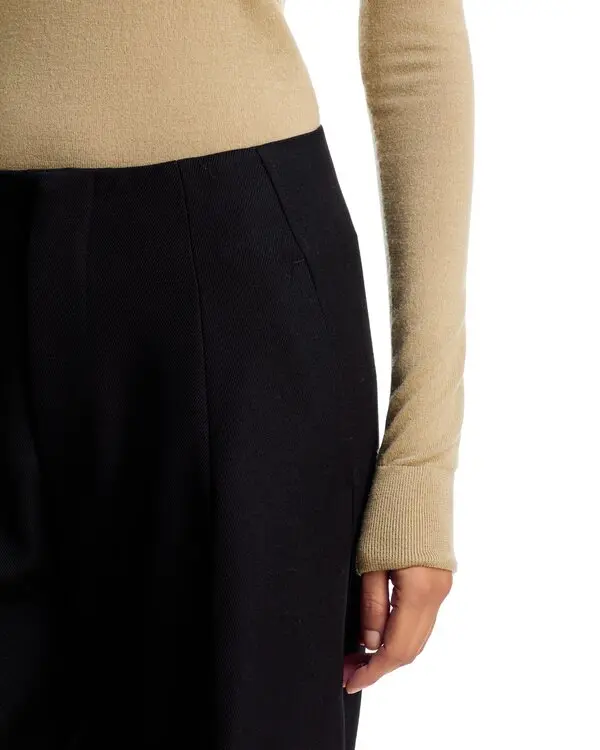 Victoria Beckham Wool Sculptural Leg Trousers